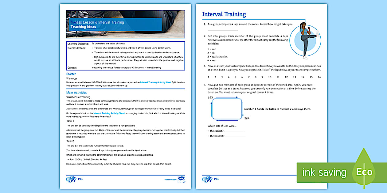 Fitness Lesson 6: Interval Training