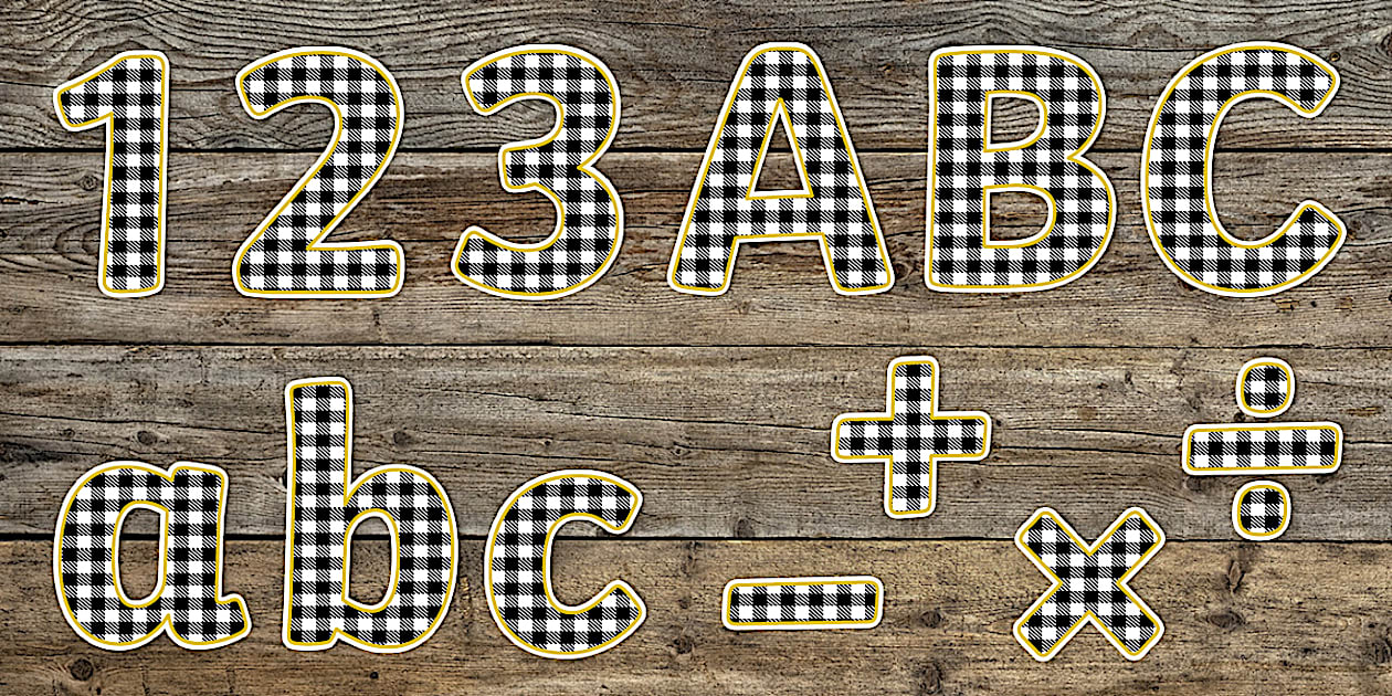 Sunflower Patch Bulletin Board Letters and Numbers - Twinkl