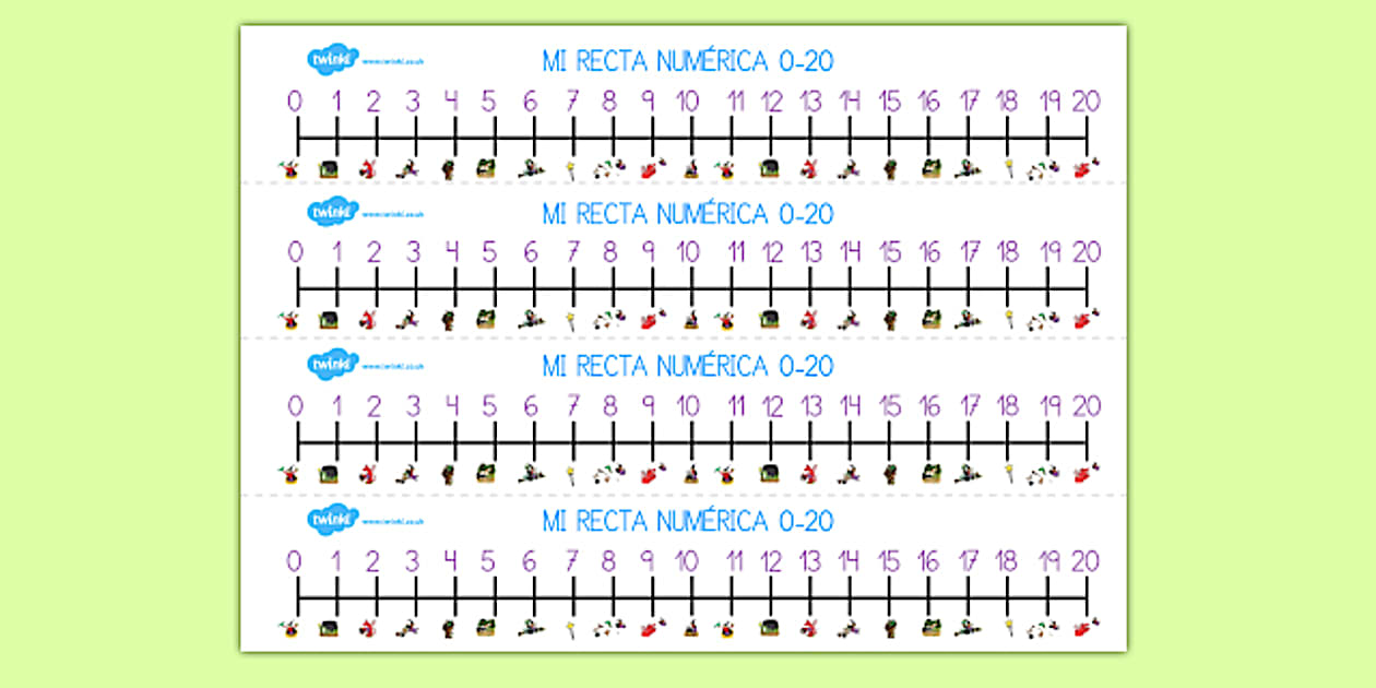¡Cómo mola tu escoba! Recta numérica
