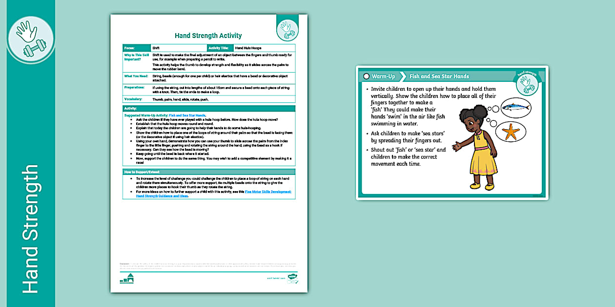 Fine Motor Skills Hand Strength Activity: Hand Hula Hoops