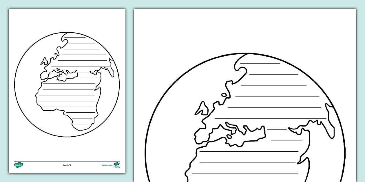 World Writing Frame (teacher made) - Twinkl