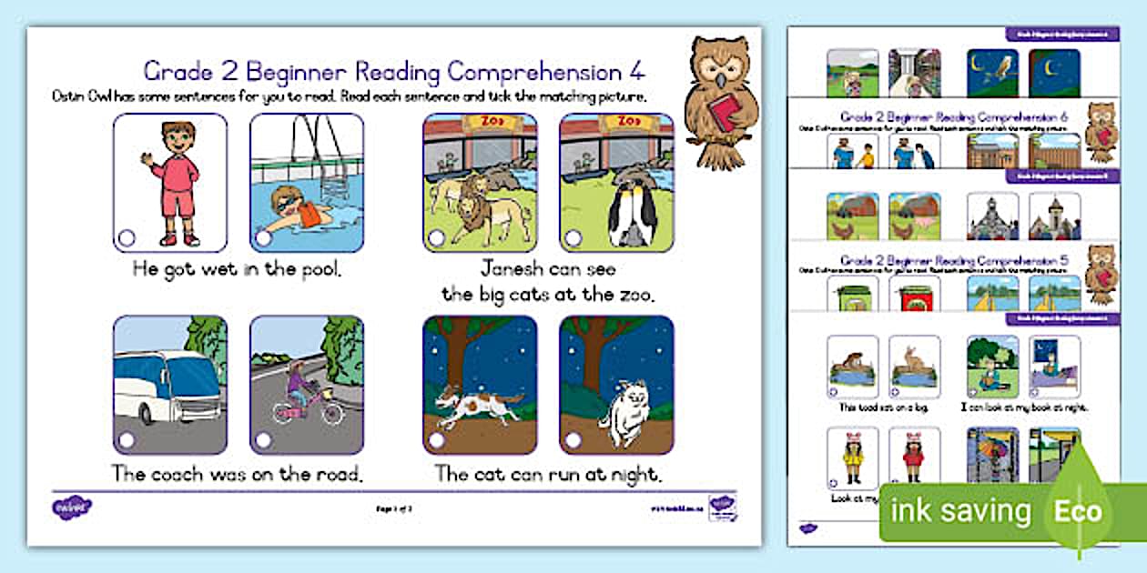 Reading Comprehension Grade 2 | Beginner Pack | South Africa