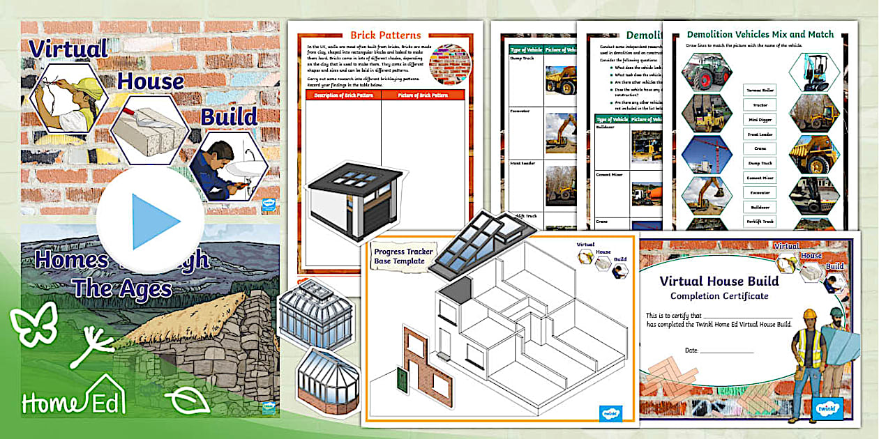 Virtual House Build (teacher made) - Twinkl