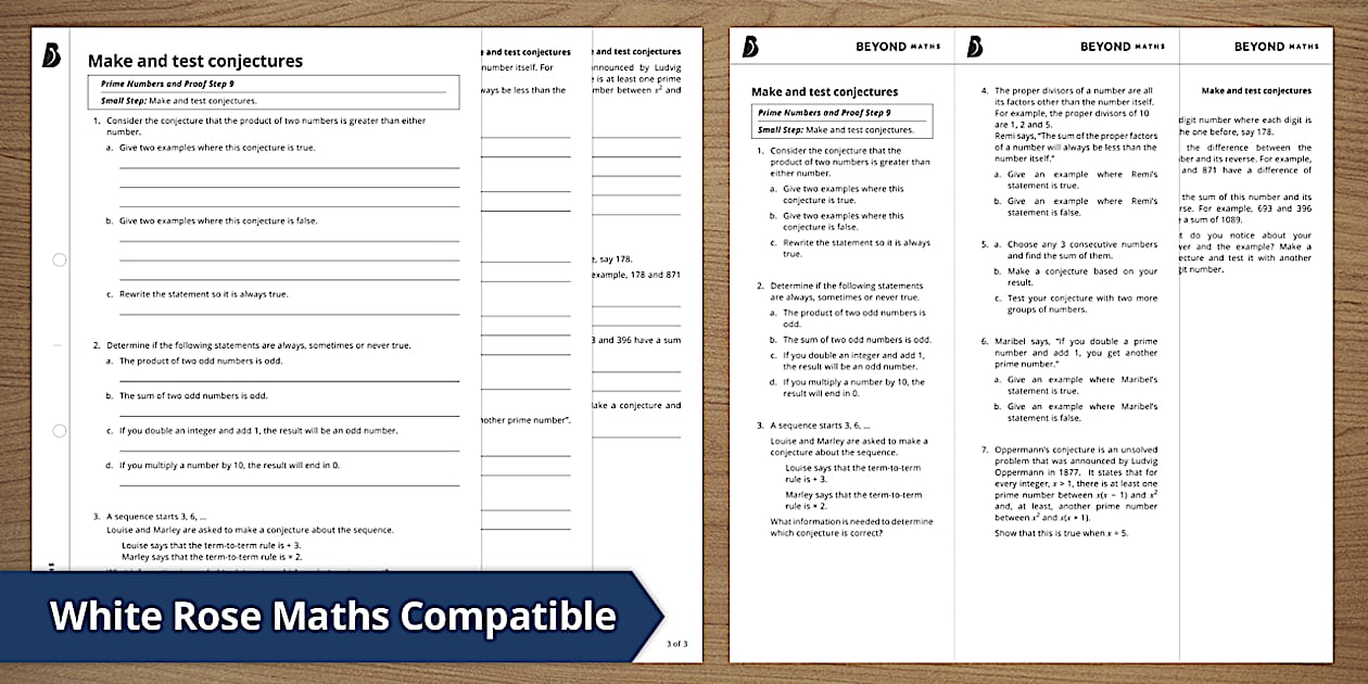 👉 Make and Test Conjectures (Teacher-Made) - Twinkl