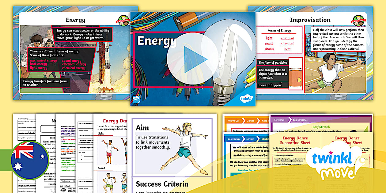 Move PE Year 5 Eco Dance Lesson 1: Energy (Teacher-Made)