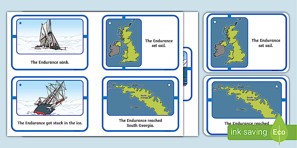 Shackleton and Endurance Sorting Cards - Twinkl