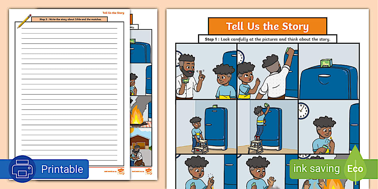 Grade 2/3 English Term 4 Tell the Story - Sihle Plays with Fire (CAPS)