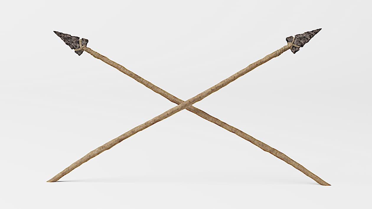 3D Model: Stone Age to Iron Age - Spear (Teacher-Made)