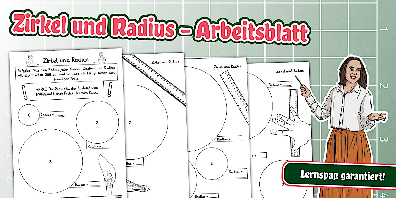 Zirkel und Radius - Arbeitsblatt