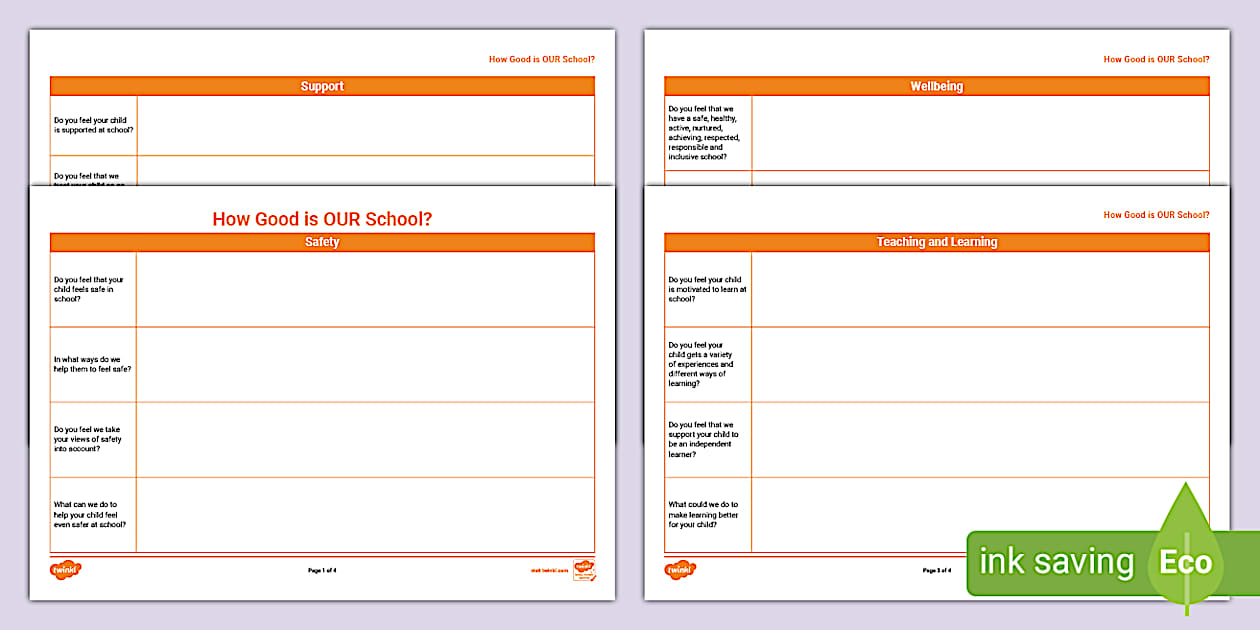 How Good is OUR School (HGIOS 4) Parent Evaluation Template