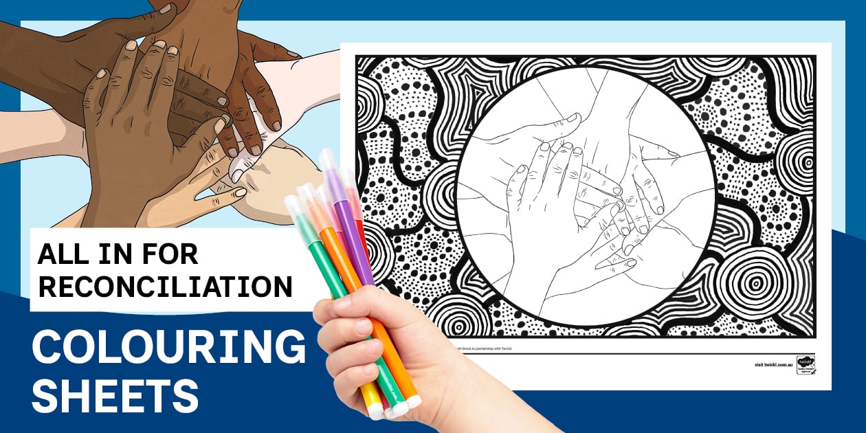 All In For Reconciliation Colouring Sheet