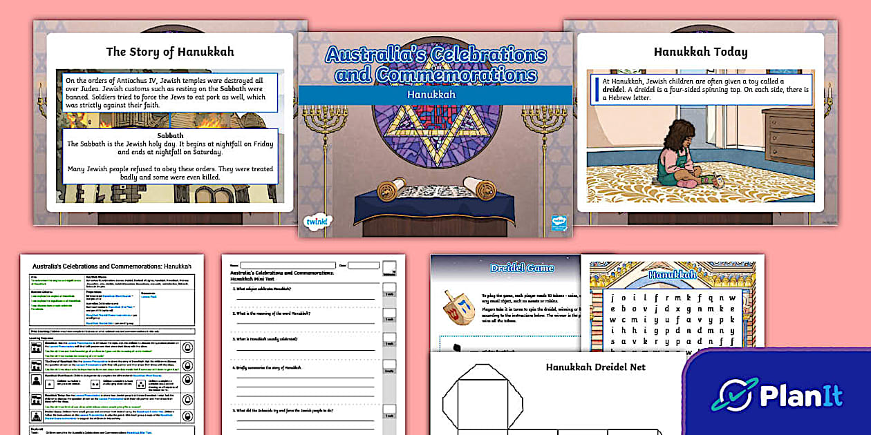 Year 3 Australia's Celebrations and Commemorations Hanukkah