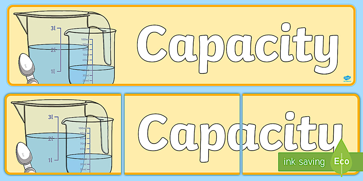 Capacity Display Banner (teacher made) - Twinkl
