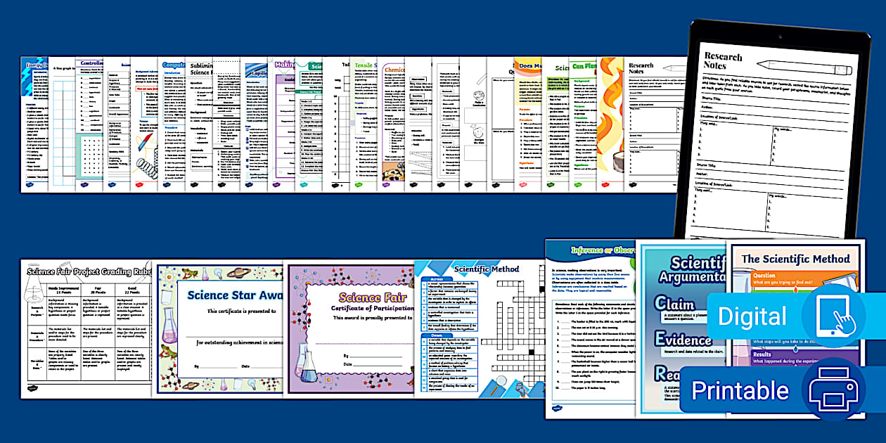 Middle School Science Fair Pack (Teacher-Made) - Twinkl