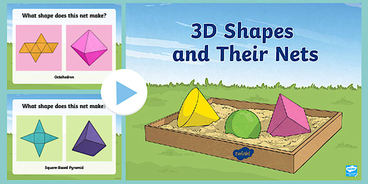 3D Shapes and their Nets | Twinkl | 3D Nets PowerPoint