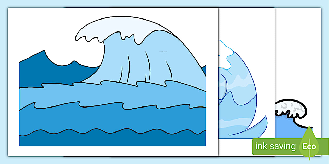 Wave Display Cut-Outs - Twinkl - Classroom Displays - Twinkl