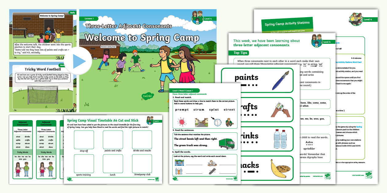 Twinkl Phonics Level 4 Week 5 Lesson 1 Lesson Pack