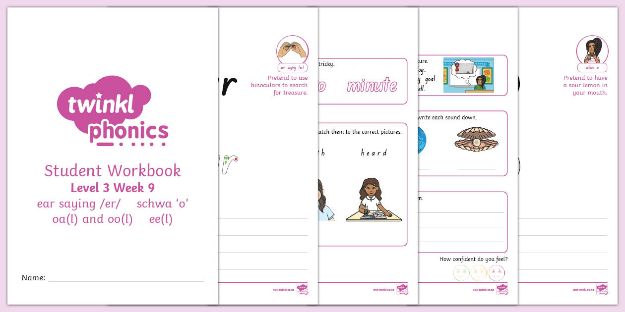 Twinkl Phonics Level 3 Week 9 Student Workbook