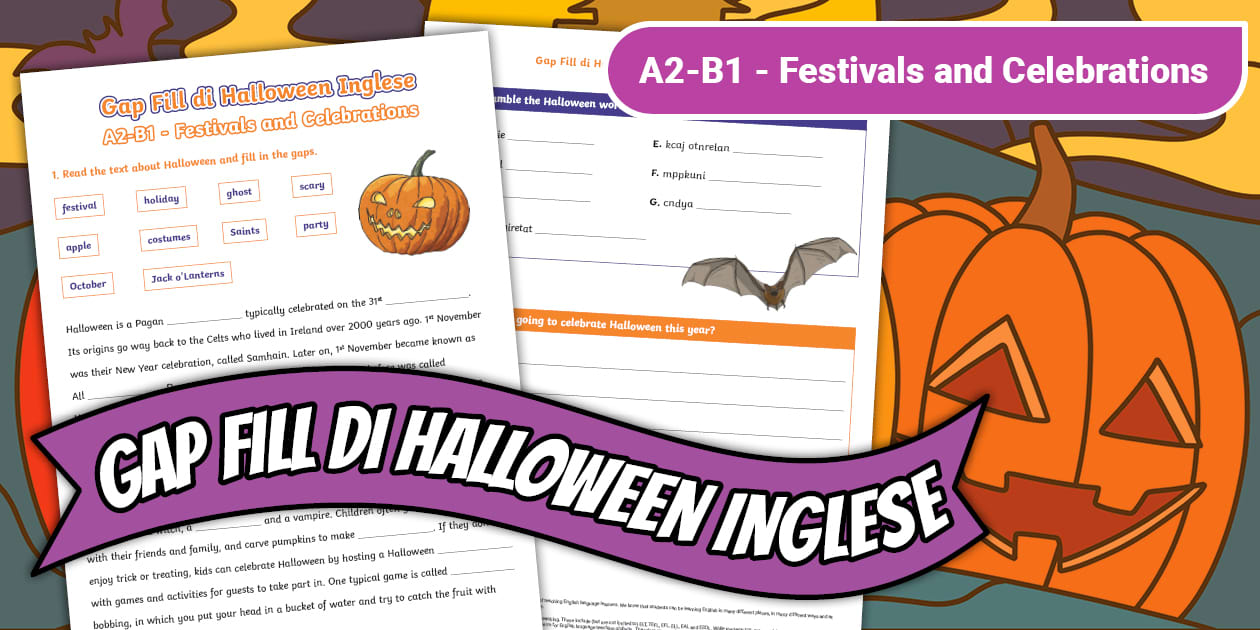 Gap Fill di Halloween Inglese A2-B1