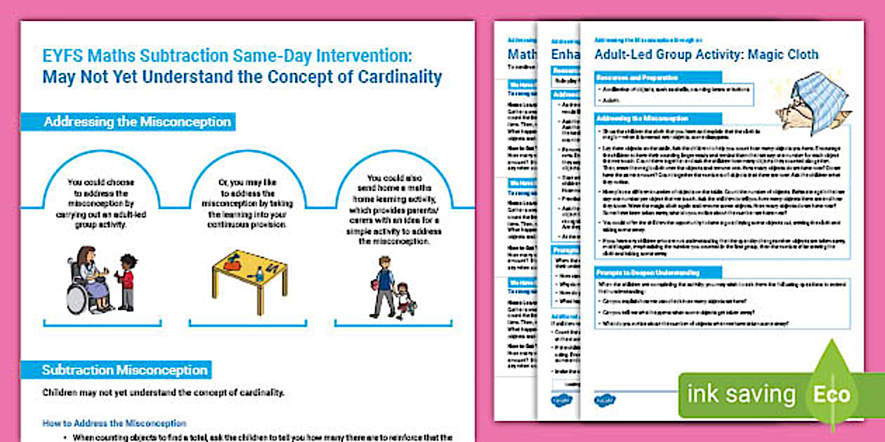 👉 EYFS Maths Subtraction Same-Day Intervention Plan: May Not Yet Have