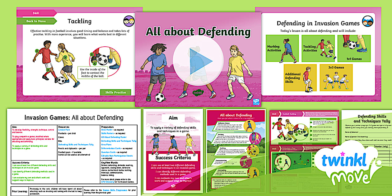 Year 6 Invasion Games Lesson 4 - All about Defending