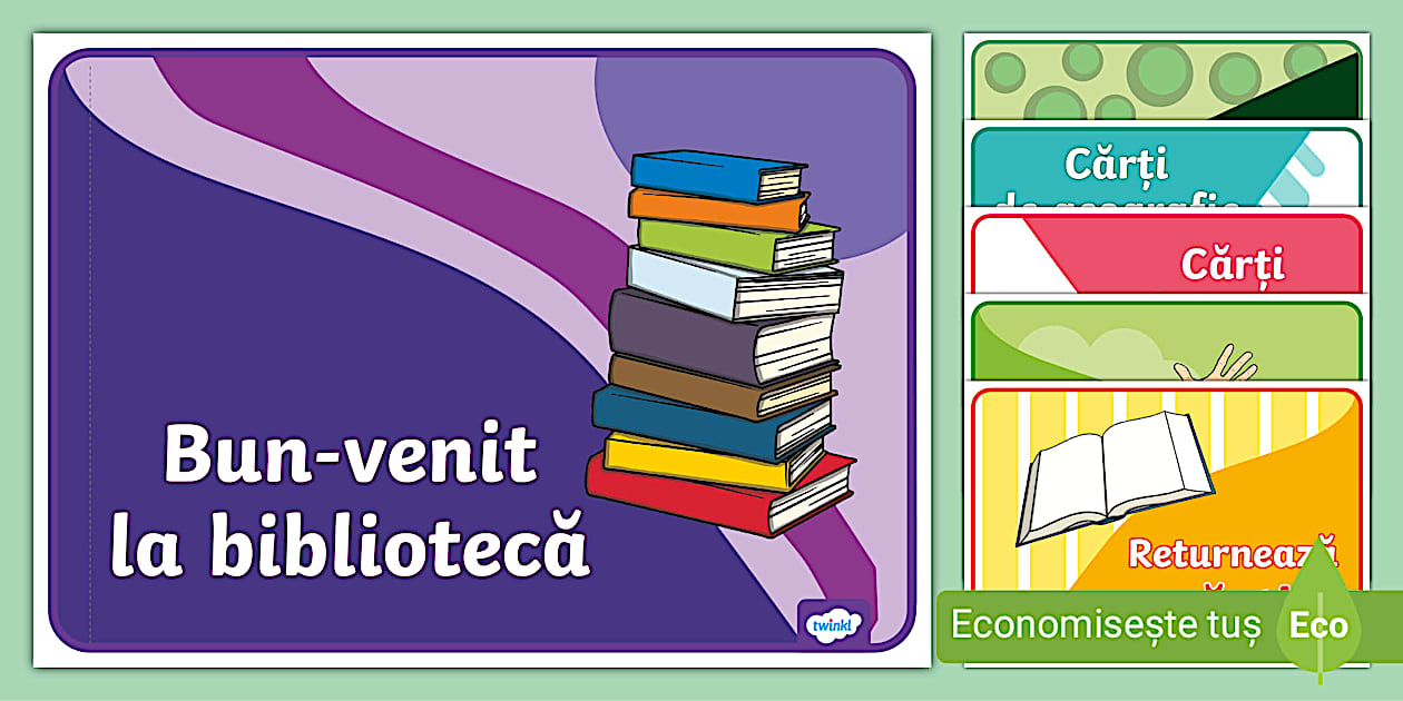 Semne pentru bibliotecă – Planșe (Teacher-Made) - Twinkl