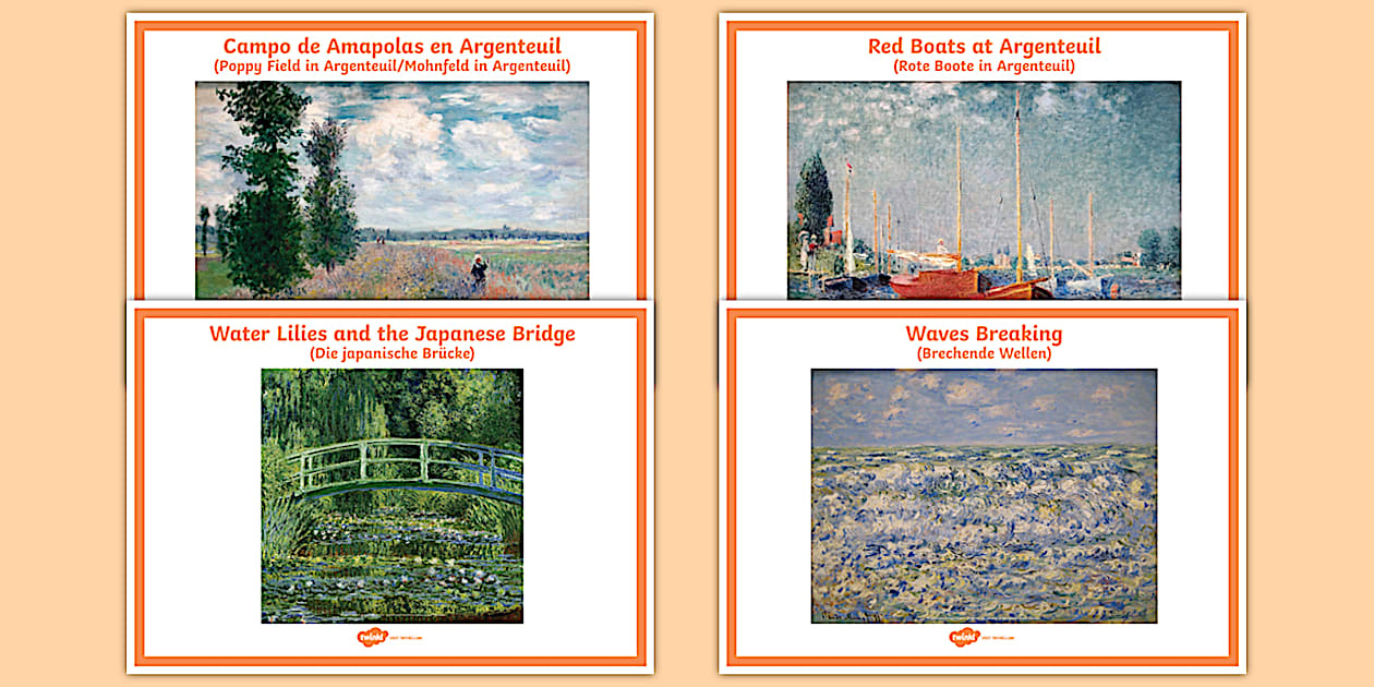 Claude Monet Photo Pack English/German (teacher made)