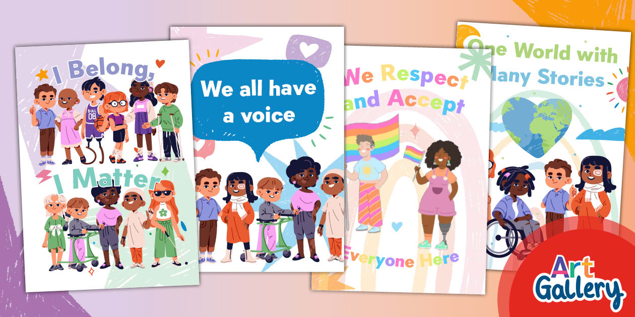 I Belong, I Matter Posters (teacher made) - Twinkl