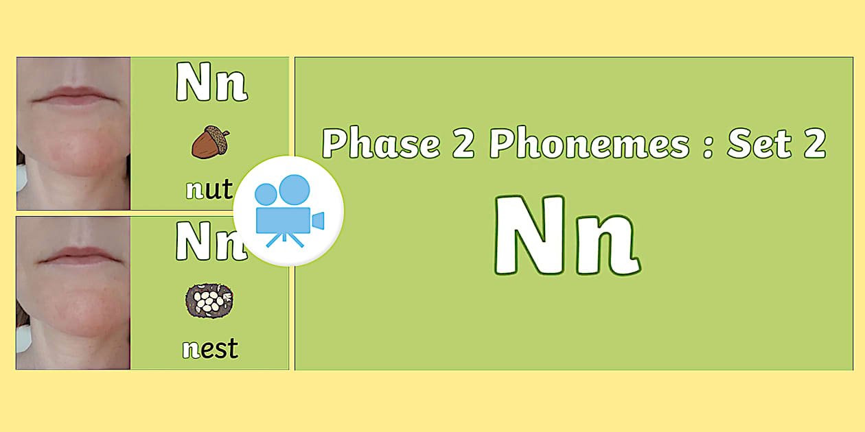 Phase 2 Phonemes : Set 2 'n' Video (teacher made) - Twinkl