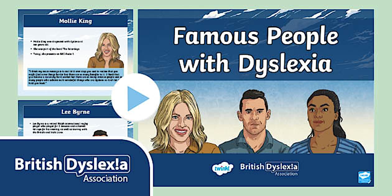 Famous People with Dyslexia PowerPoint - Twinkl