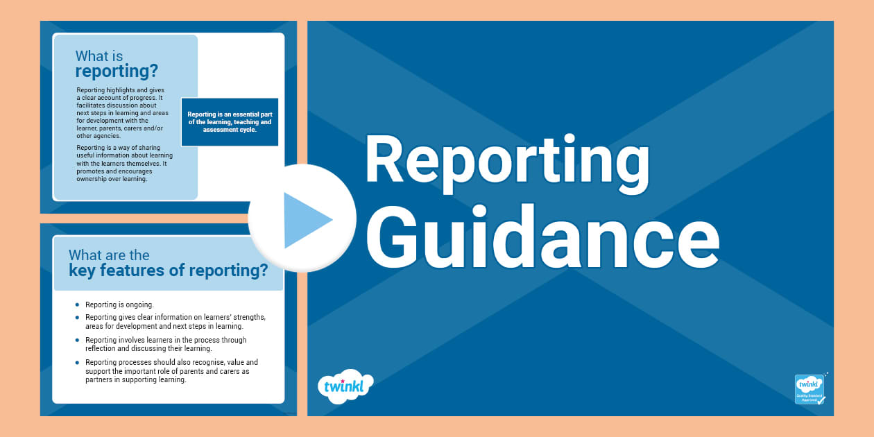 Reporting Guidance Resource (teacher made) - Twinkl