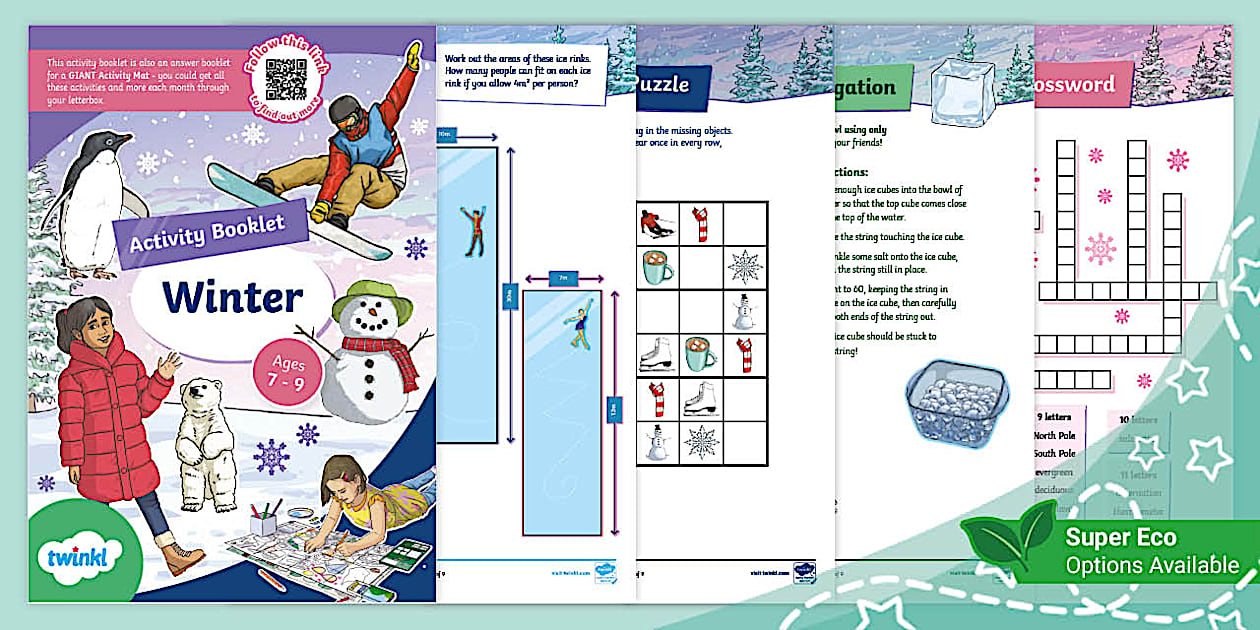 Winter Activity Booklet (Ages 7 - 9) (teacher made) - Twinkl