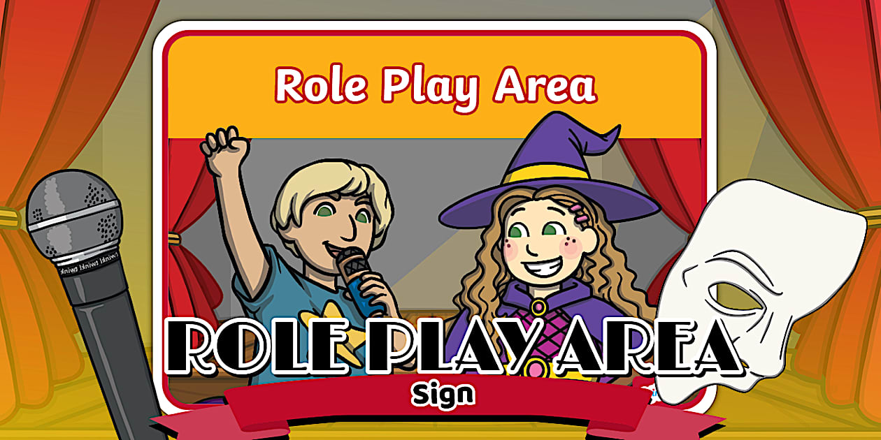👉 Role Play Area Sign