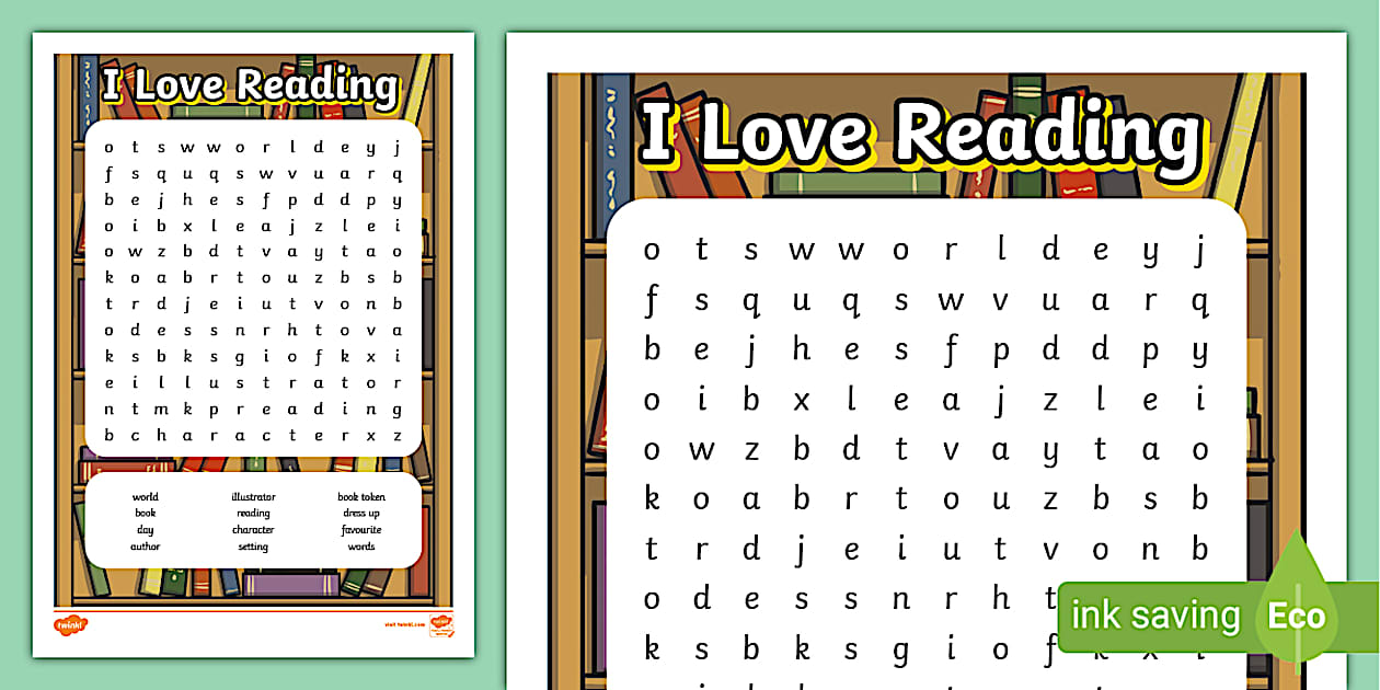 World Book Day Word Search - Twinkl Resources (teacher made)