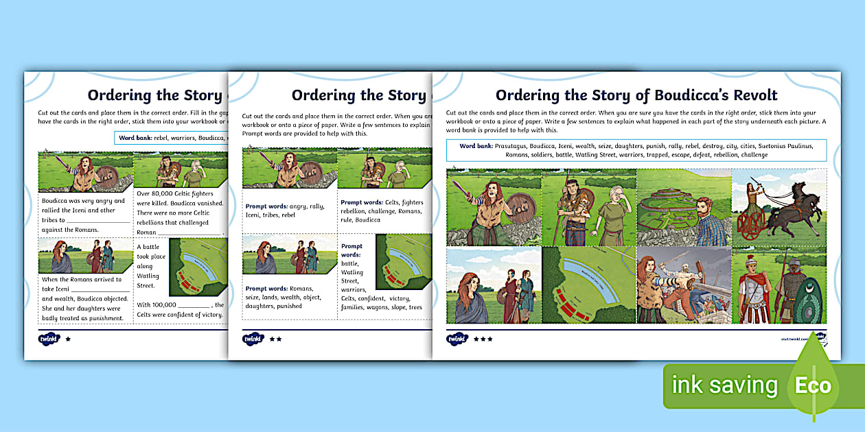 Ordering the Story of Boudicca's Revolt Activity