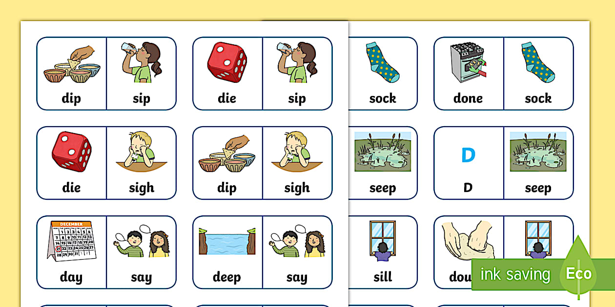 Editable 's' and 'd' Minimal Pair Dominoes (teacher made)