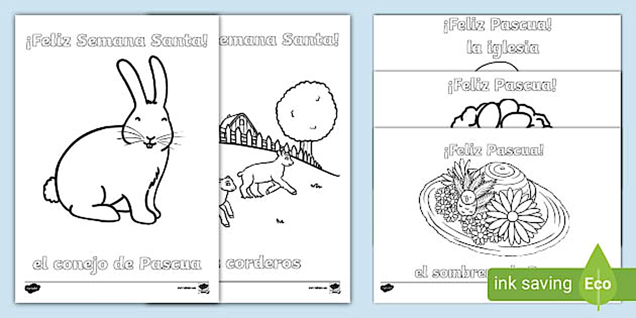 Happy Easter Colouring Pages (teacher made) - Twinkl