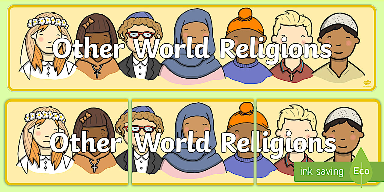 Cursive 'Other World Religions' Display Banner CfE - Twinkl