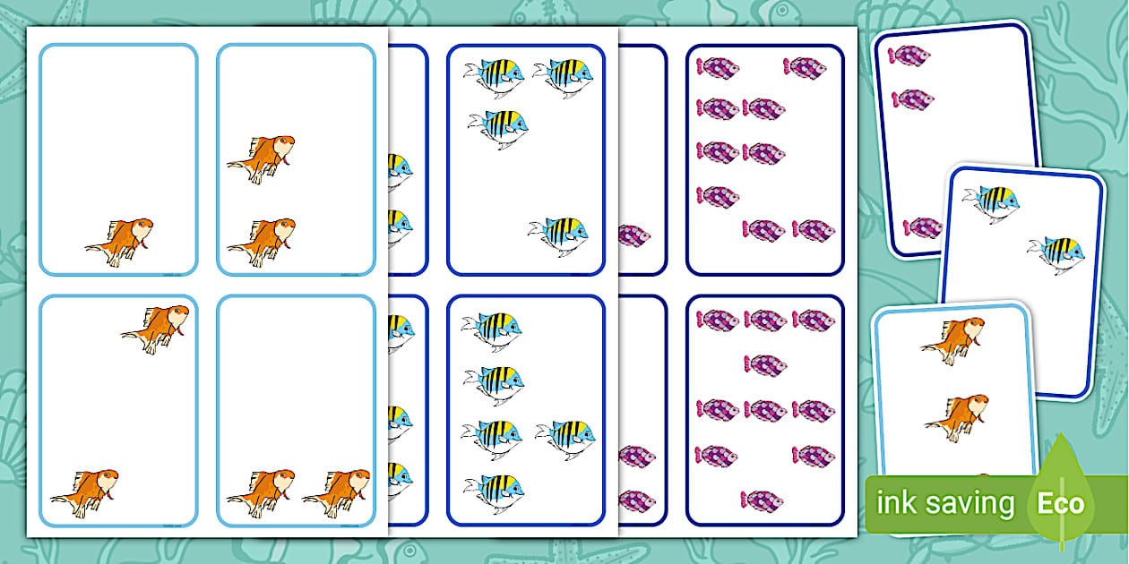 Under the Sea Themed Subitising Flashcards (teacher made)