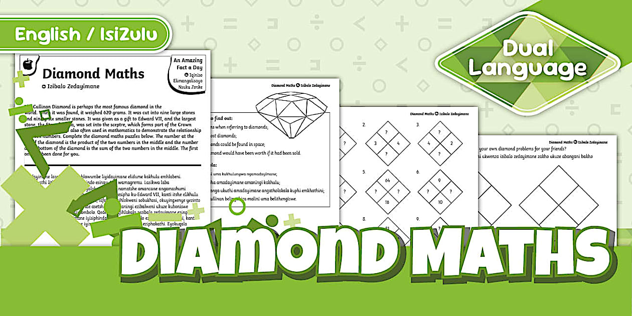 Diamond Maths Worksheet / Worksheet, worksheet