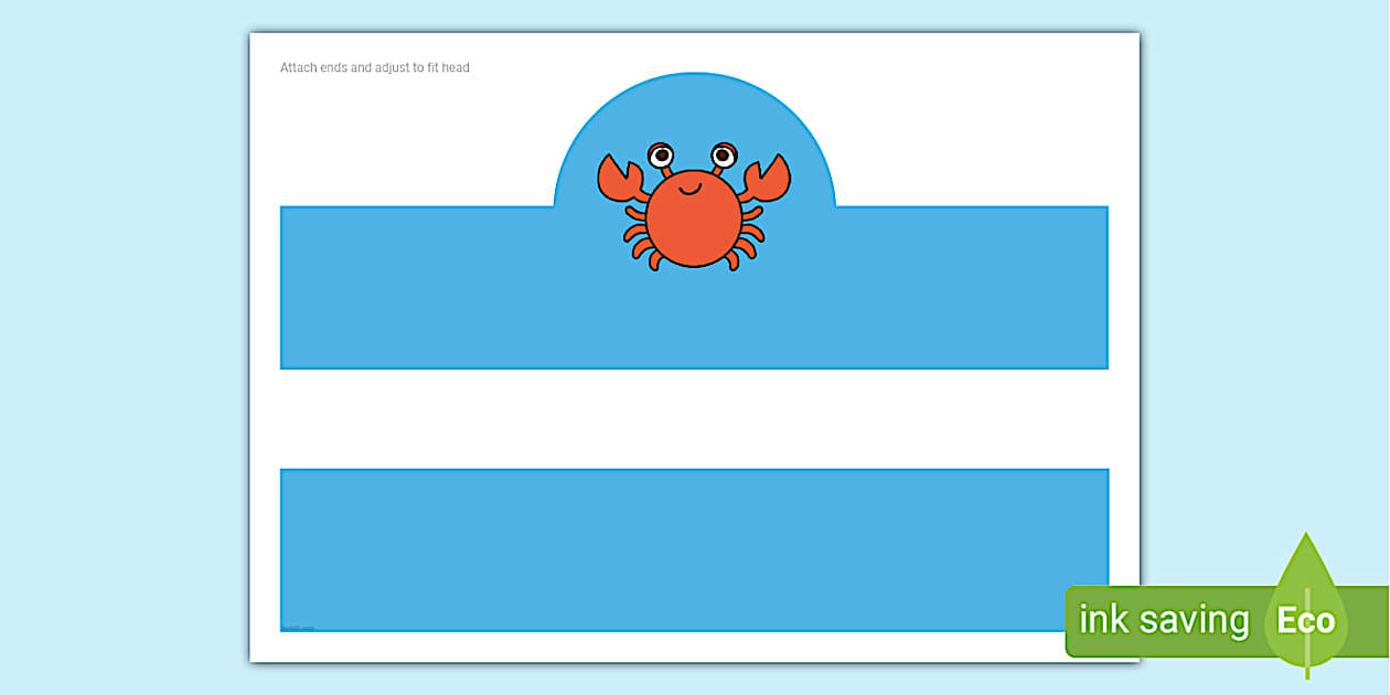 Crab Role-Play Headband - Twinkl - EYFS (teacher made)