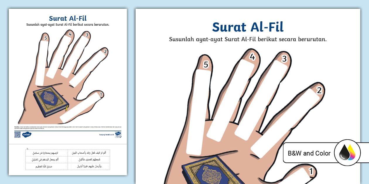 Kegiatan Menghafal Surat Al-Fil (teacher made) - Twinkl