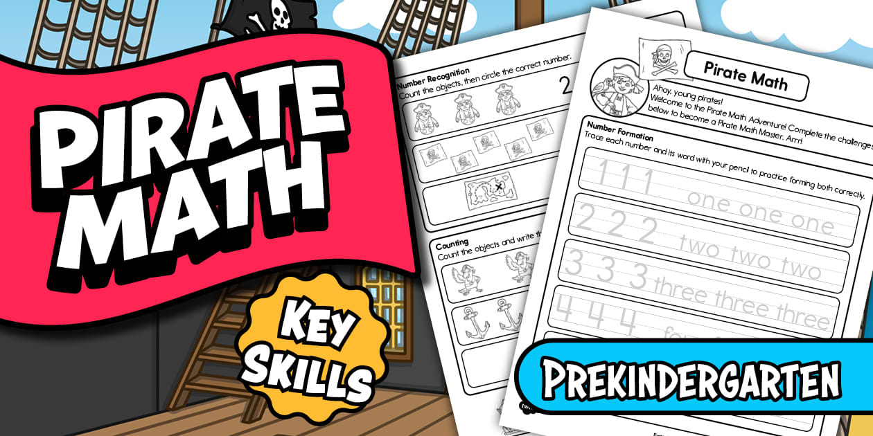 Prekindergarten Pirate Math (Teacher-Made) - Twinkl