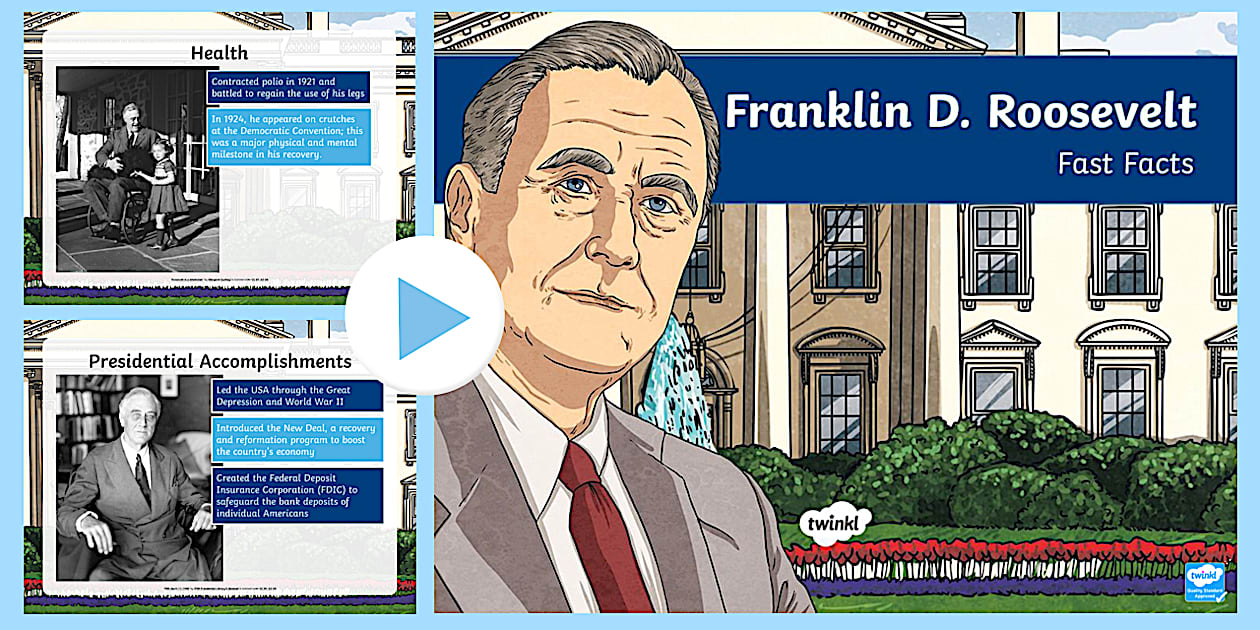 Franklin D. Roosevelt Facts PowerPoint | Resources | Twinkl