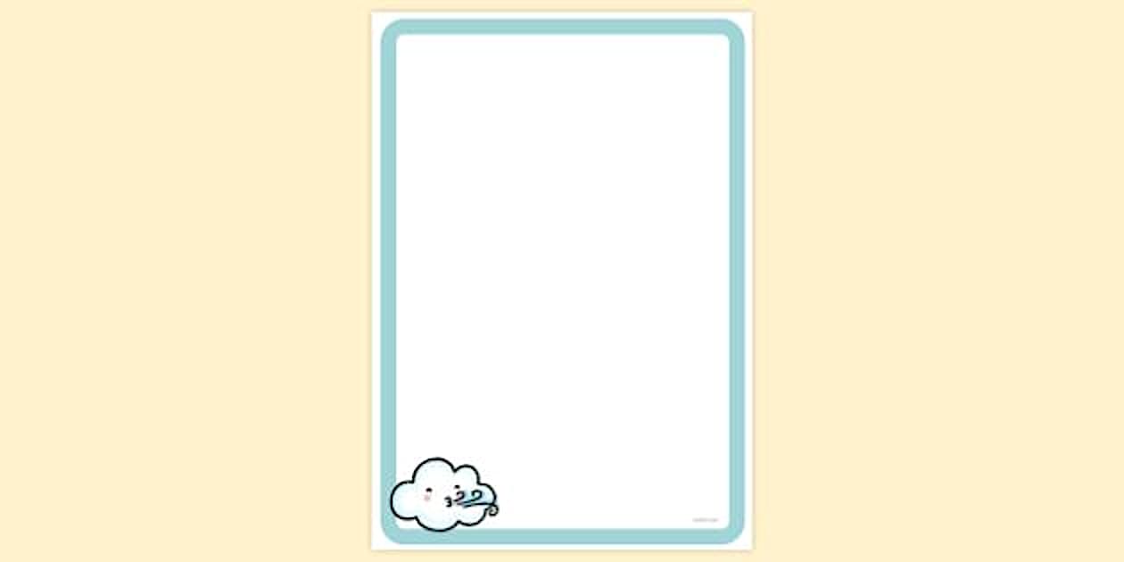 Windy Page Border | Page Borders | Twinkl (teacher made)