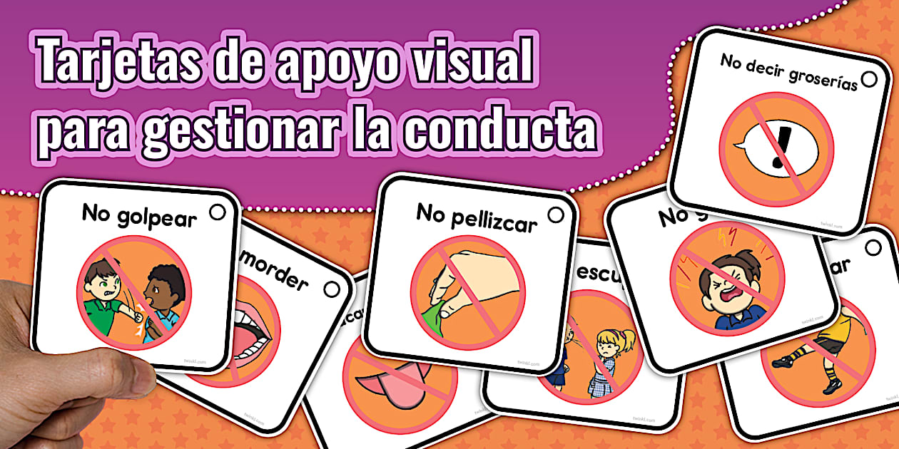 Tarjetas de comunicación para gestionar conducta