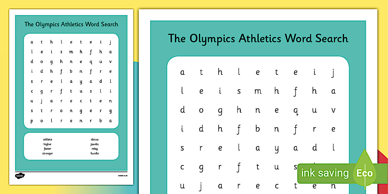 Athletics Word Search (teacher made) - Twinkl