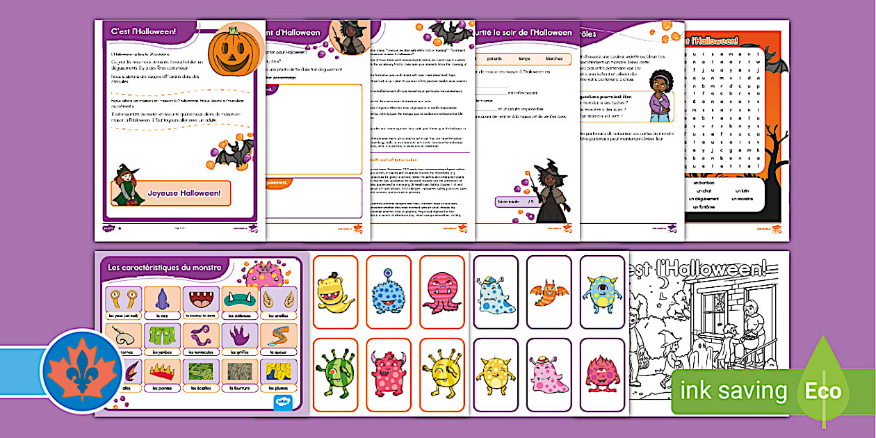 Halloween Celebration Primary Pack French (teacher made)