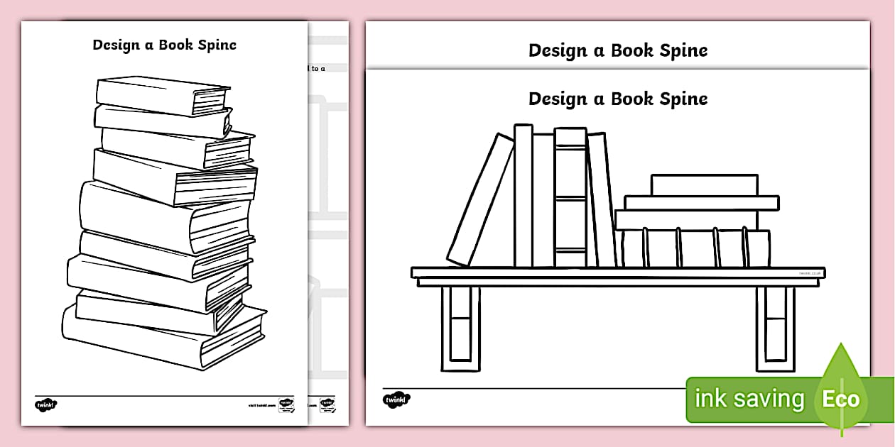 Book Spines Design Activity (teacher made) - Twinkl