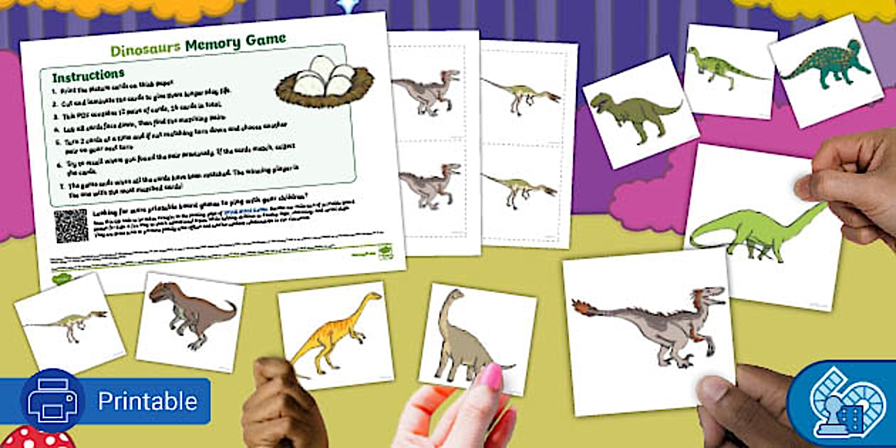 Dinosaurs Memory Game